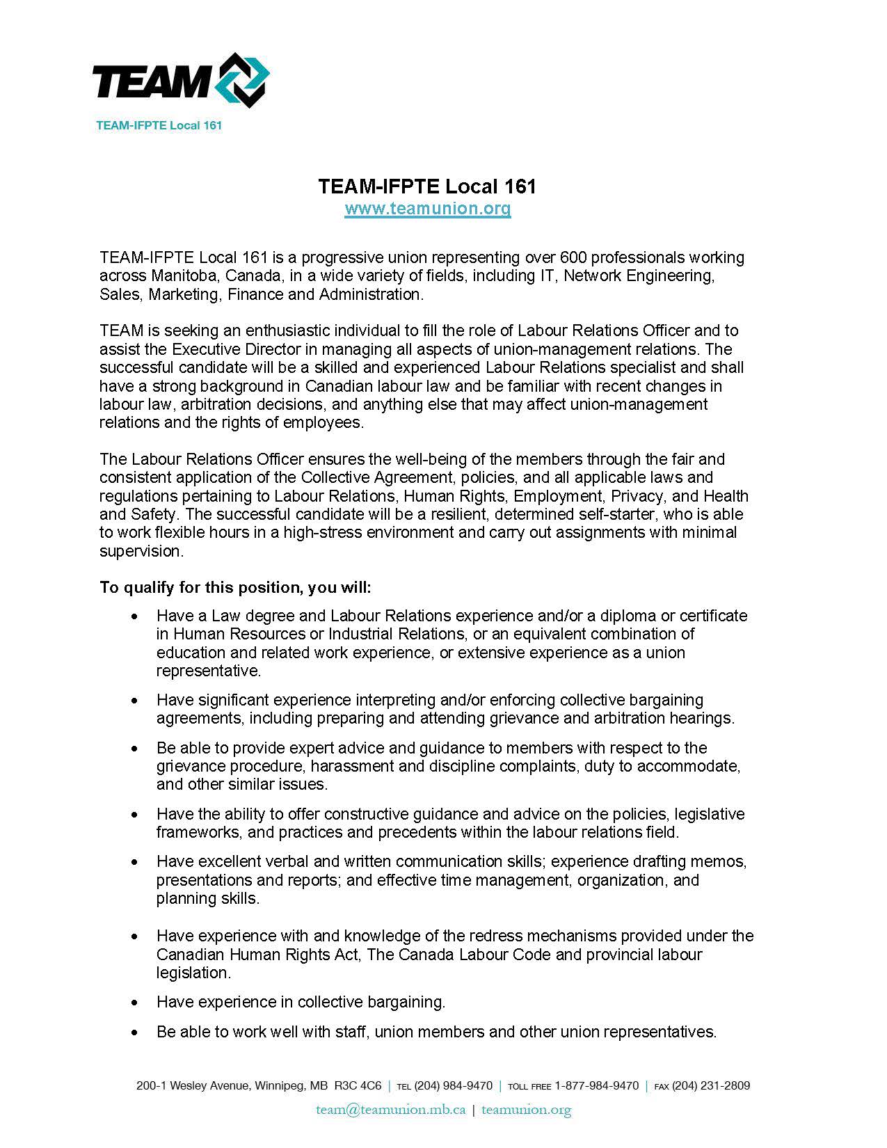 UNIFOR LOCAL 191: A UNION FOR EVERYONE